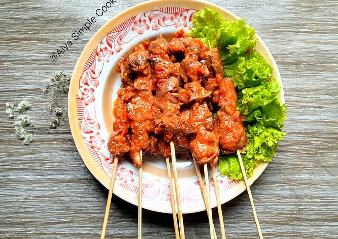 Resep Sate Ati Ampela Pedas Manis oleh Alya Nurfitri🍳 - Cookpad