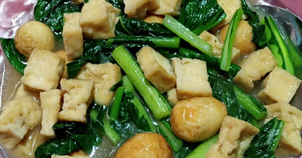 Resep sawi tahu telor rebus rumahan enak dan mudah - Cookpad