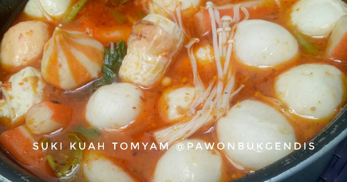 Resep Suki Kuah Tomyam oleh Ibukgendis - Cookpad