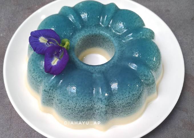 Resep Puding Lumut Telang oleh Diah Ayu AP - Cookpad