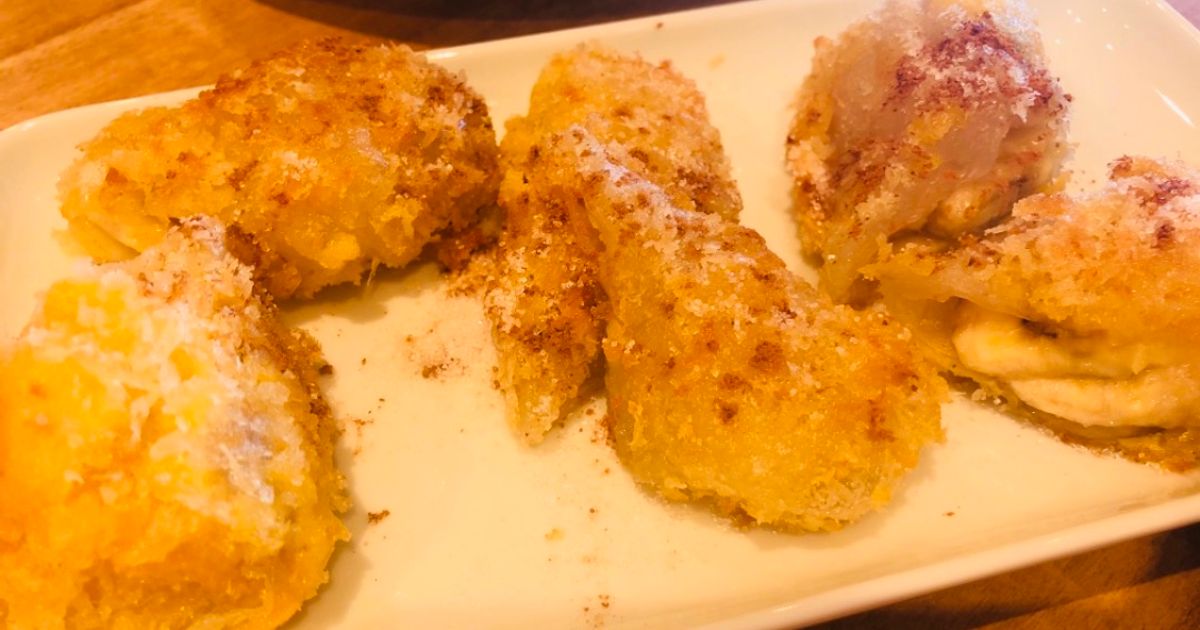 Deep Fried Banana Wrapped With Rice Paper Recipe By Ka