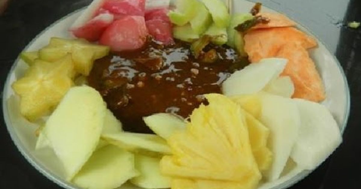 Resep bahan bahan untuk membuat rujak rumahan enak dan mudah - Cookpad