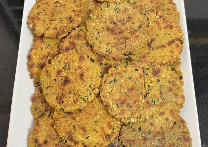 Barley Flour { JAU } Masala Bhakari Recipe by Alka Bhandari - Cookpad