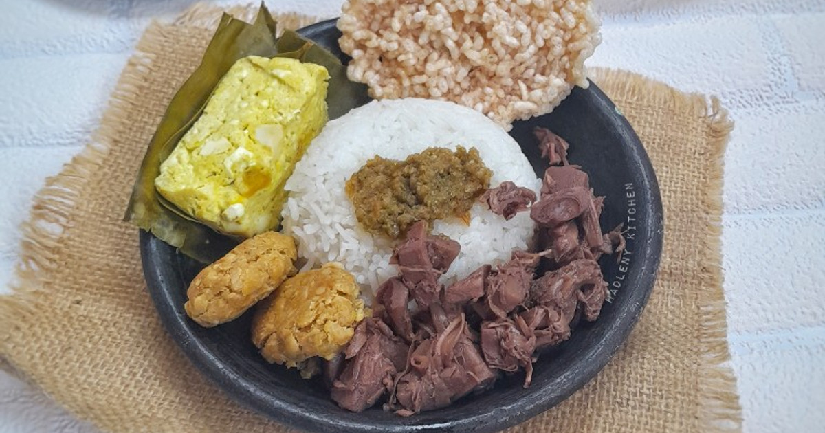 Resep Nasi Gudeg (Pepes Tahu Telur Asin + Mendol Tempe) oleh Hadleny ...
