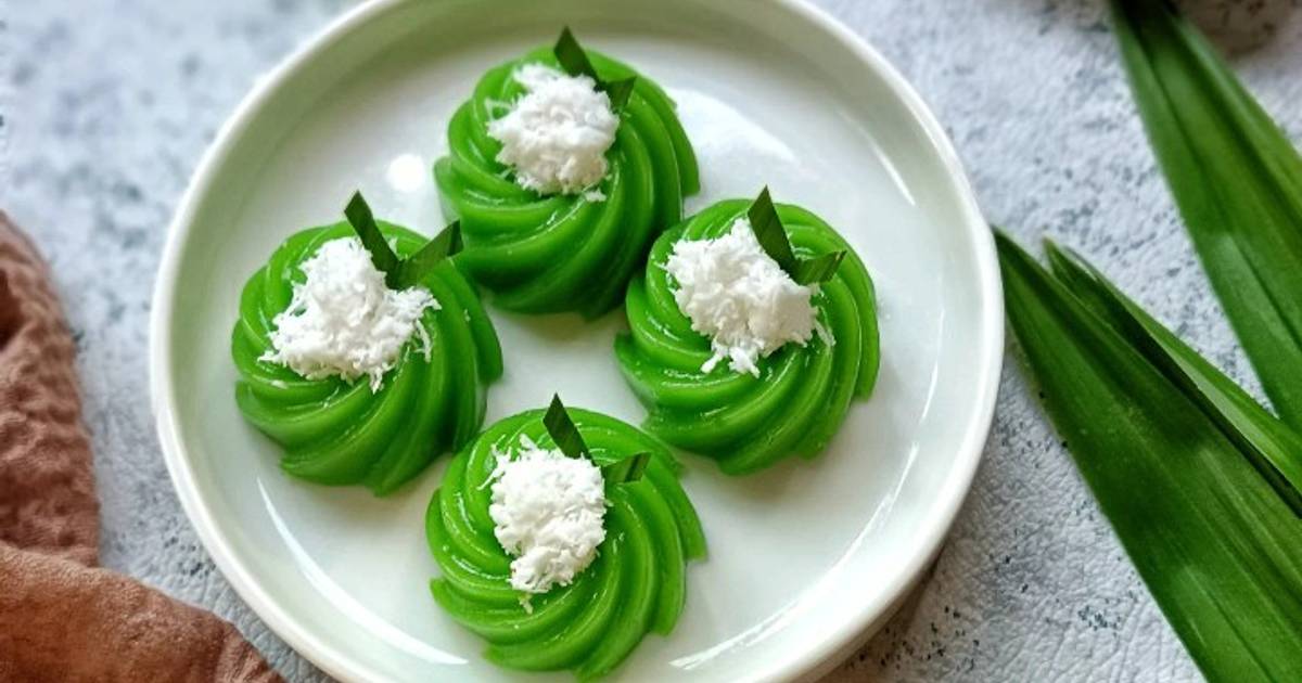 Resep Kuih Kaswi Pandan oleh Nindaummuzia - Cookpad
