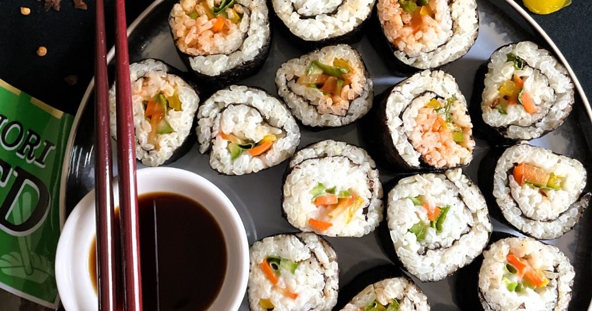 Veg. Maki Sushi Rolls Recipe by Bethica Das - Cookpad