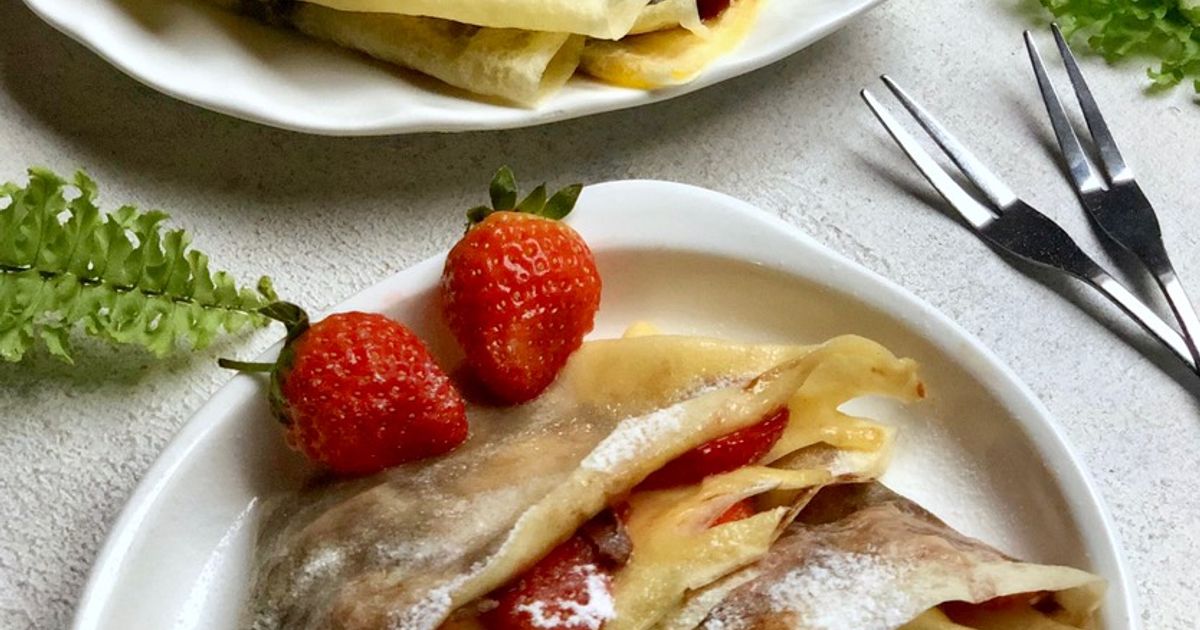 Resep Crepes Chocolate Strawberry & Caramel Banana oleh silvia novi ...