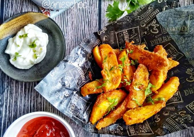 Resipi Curry Potato Wedges oleh anieschoc - Cookpad