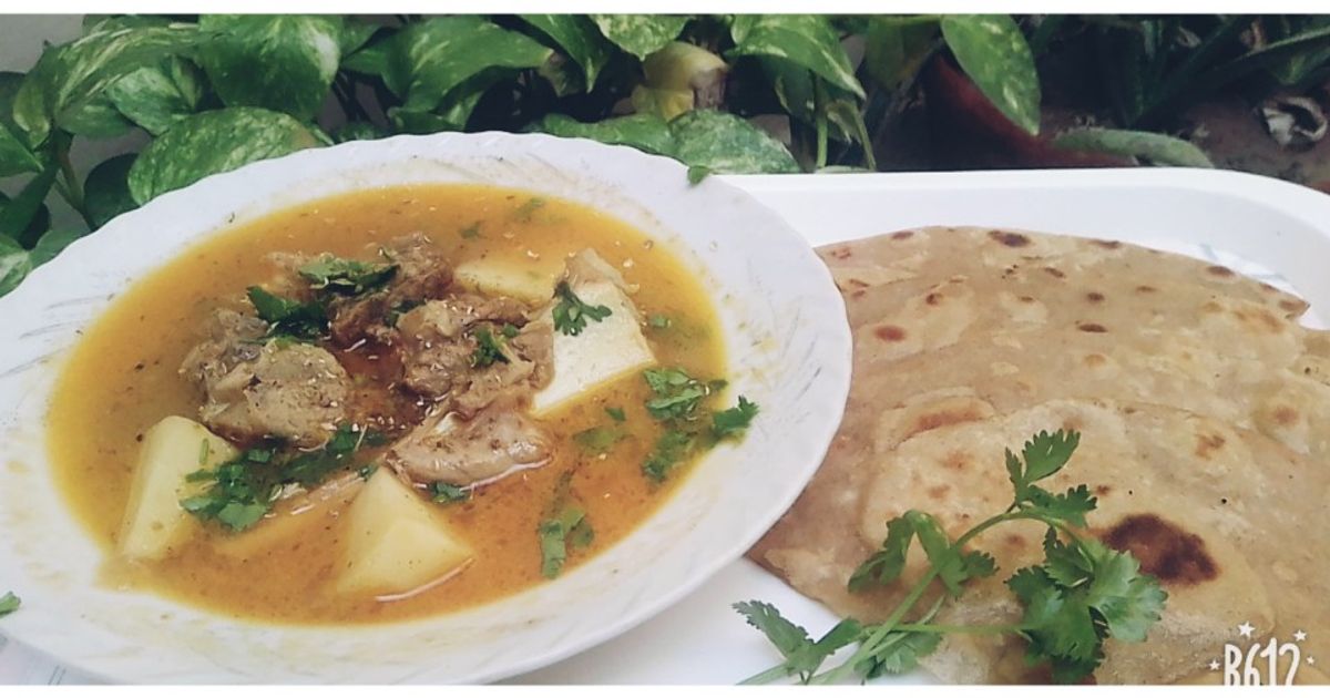 Mutton Alu Shorba Recipe by Sarwat Bilal - Cookpad