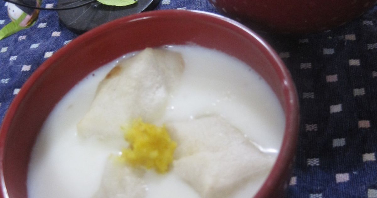 Salted Milk Zenzai With Mochi Recipe By Miyuki12