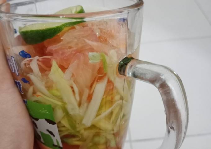Resep Es Rujak Mangga Serut+Jeruk Bali oleh Fitri Handayani - Cookpad