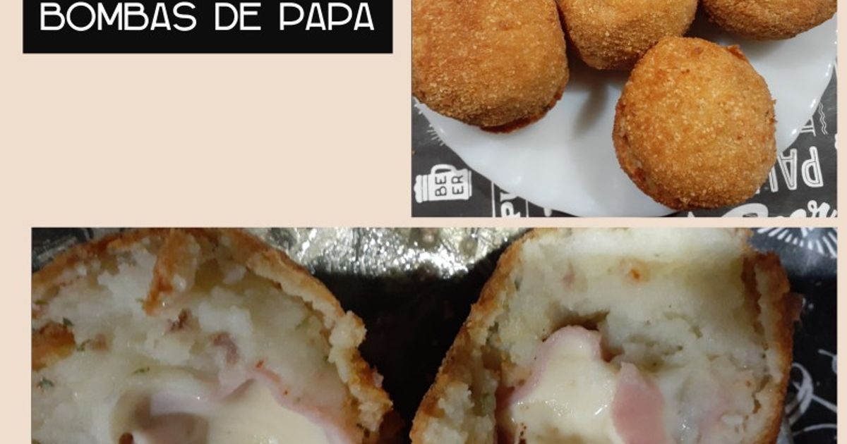 Bombas De Papa Con Jamón Y Queso 😋 Recipe by Gemelas - Cookpad