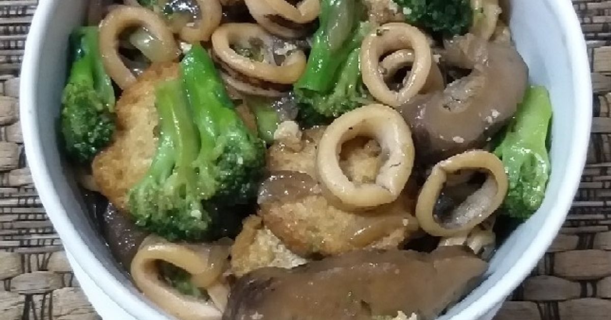 Resep Cumi Brokoli Saus Tiram oleh Ariek Utomo - Cookpad