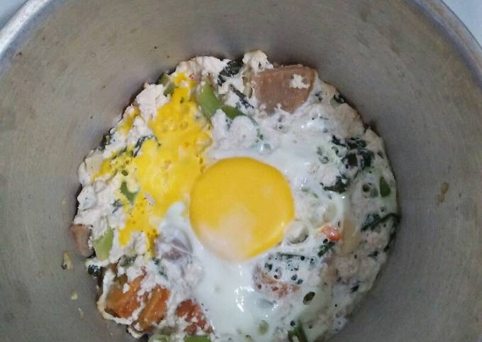 Resep Tim tahu telur campur sayur(menu diet) oleh Nur Ana - Cookpad