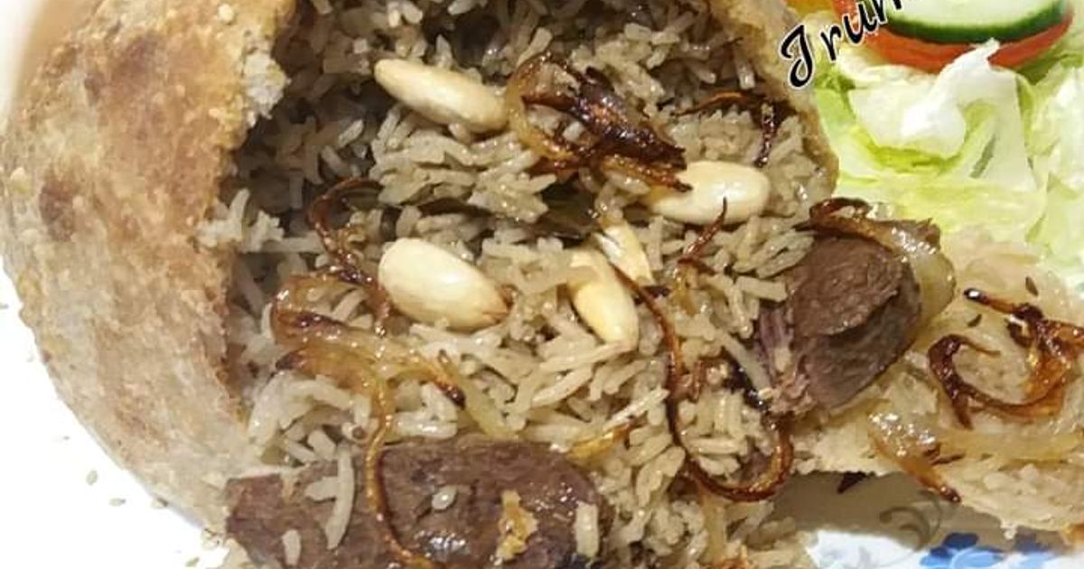 🍝🥘Arabian Ouzi Rice Or (Parda Pulo)🥘🍝 Recipe by Irum Zaidi Home Cooking ...