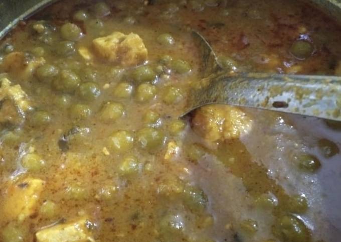 Matar paneer Recipe by sudesh Batra - Cookpad