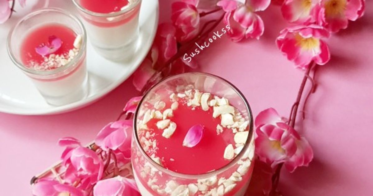 Semolina Rose Milk Pudding/Mahalabia Recipe by sushcookss - Cookpad
