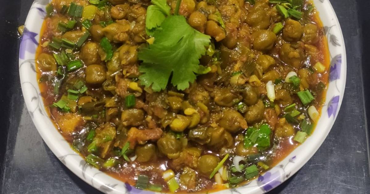 Hara chana sabji Recipe by pinal Patel - Cookpad