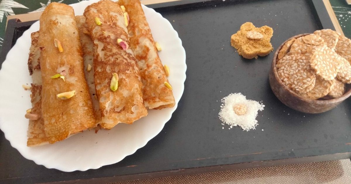 Patisapta Pitha A Bengali Sweet Recipe by Kalpana Rai - Cookpad