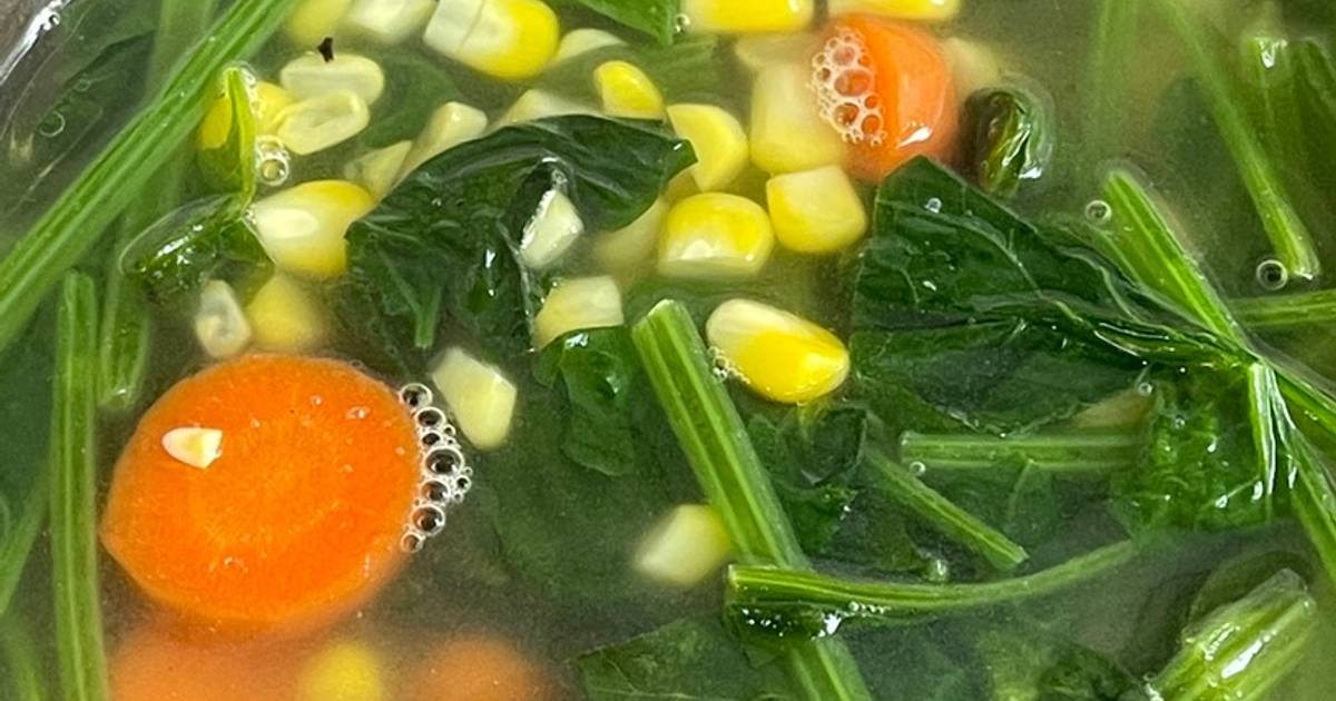 105 resep sop bayam wortel jagung enak dan mudah - Cookpad