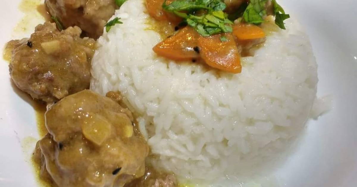Albóndigas de cerdo al curry #Familiar Receta de Franco- Cookpad