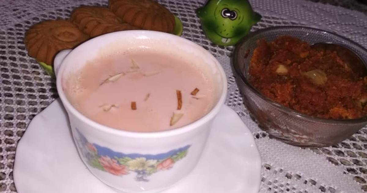 Pink Tea/Gulabi Chai Recipe by Naheed Alam - Cookpad