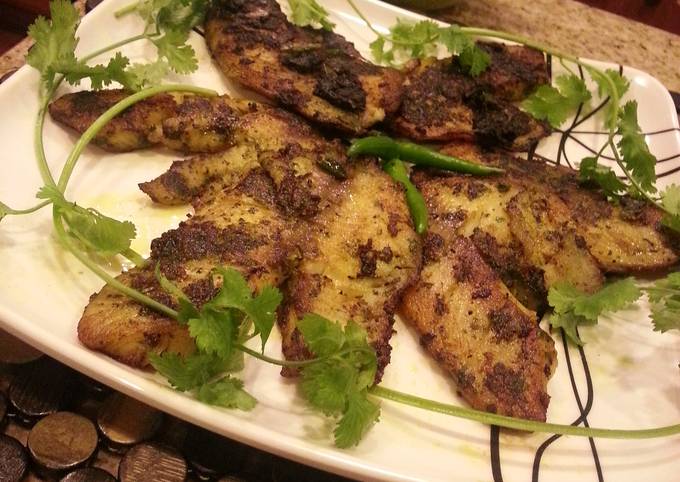Cilantro (Coriander) Fish Fry Recipe by Jaya Ajith - Cookpad