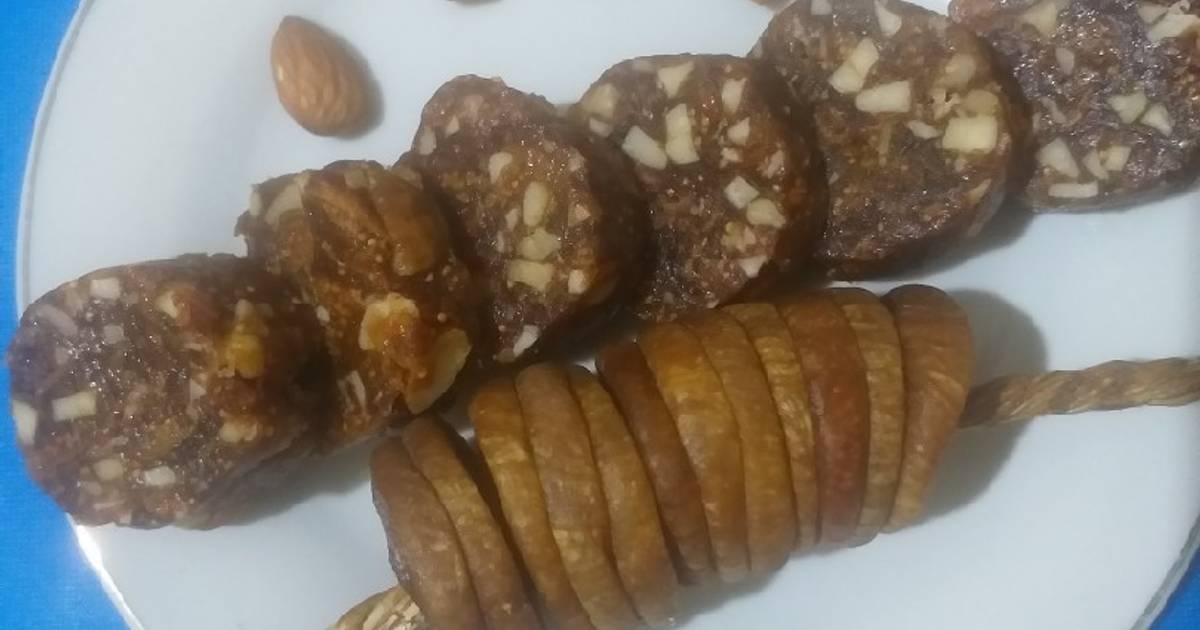 Bijal Samani દ્વારા રેસીપી અંજીર ડ્રાય ફ્રૂટ રોલ (Anjir dry fruit rolls ...