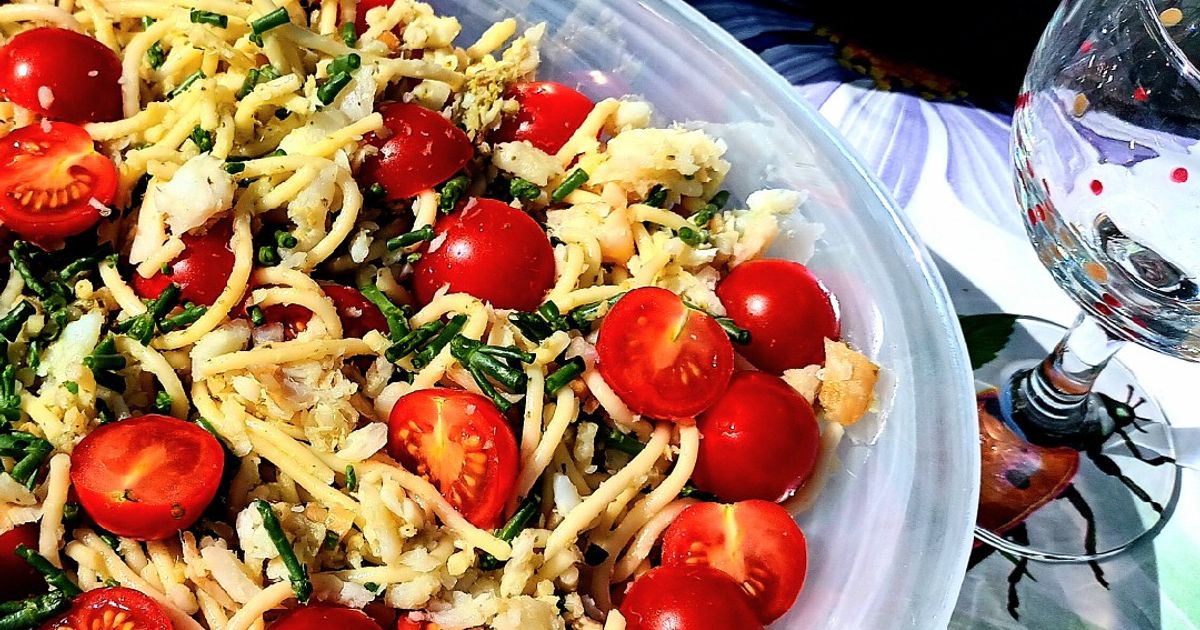 Pasta Spaghetti With Cod Pesto Sauce And Samphira Recipe by ALEX xx 🇬🇧 ...