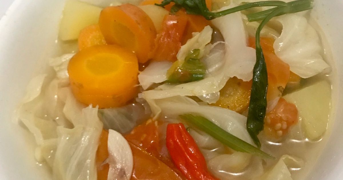 Resep sop sayur kubis wortel rumahan enak dan mudah - Cookpad
