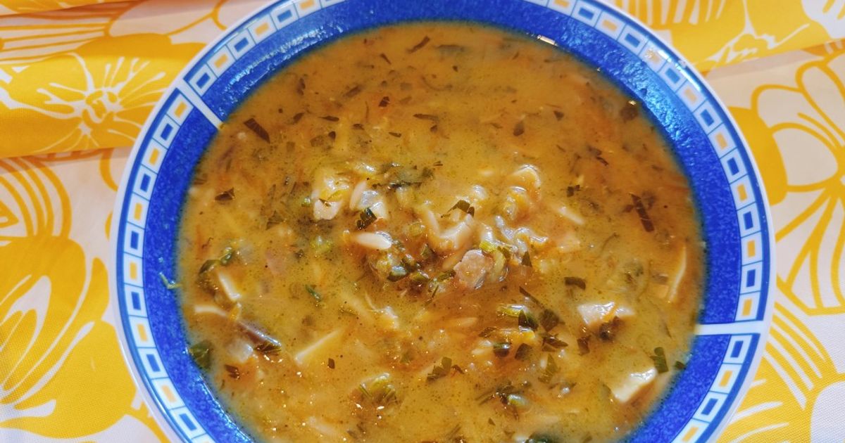 Σούπα κρεμώδης με κριθαράκι ολικής και λαχανικά Συνταγή από τον/την ...