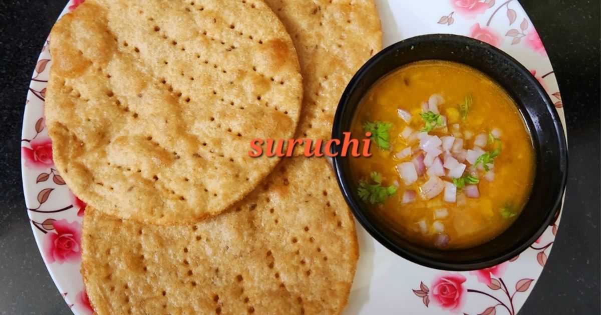 Dal Pakwan (Whole Wheat Flour) Recipe by Suruchi (Dr. Ruchi Sharma ...