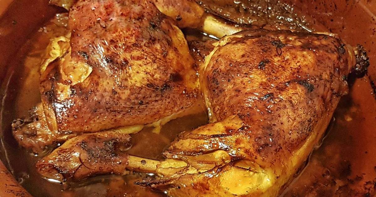 Muslos de Pollo al horno con mango y toque de barbacoa Receta de Johnny ...