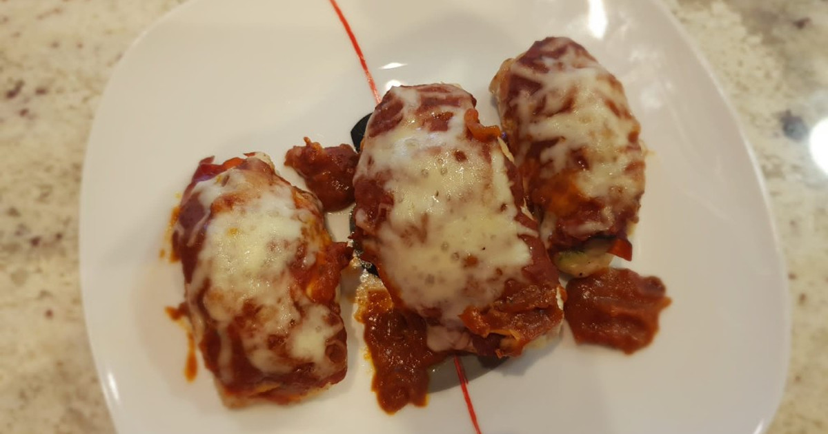 Pollo Relleno De Jamón Serrano Y Pesto Receta de Ptega- Cookpad