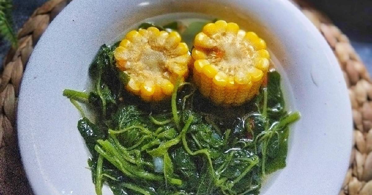 Resep Sayur Bening Bayam Jagung Bumbu Sederhana oleh Farhah - Cookpad