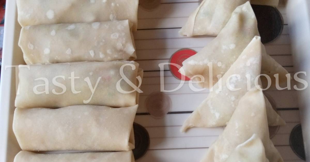 Plantain Egg Samosa/ Spring Rolls Recipe by Tasty & Delicious - Cookpad