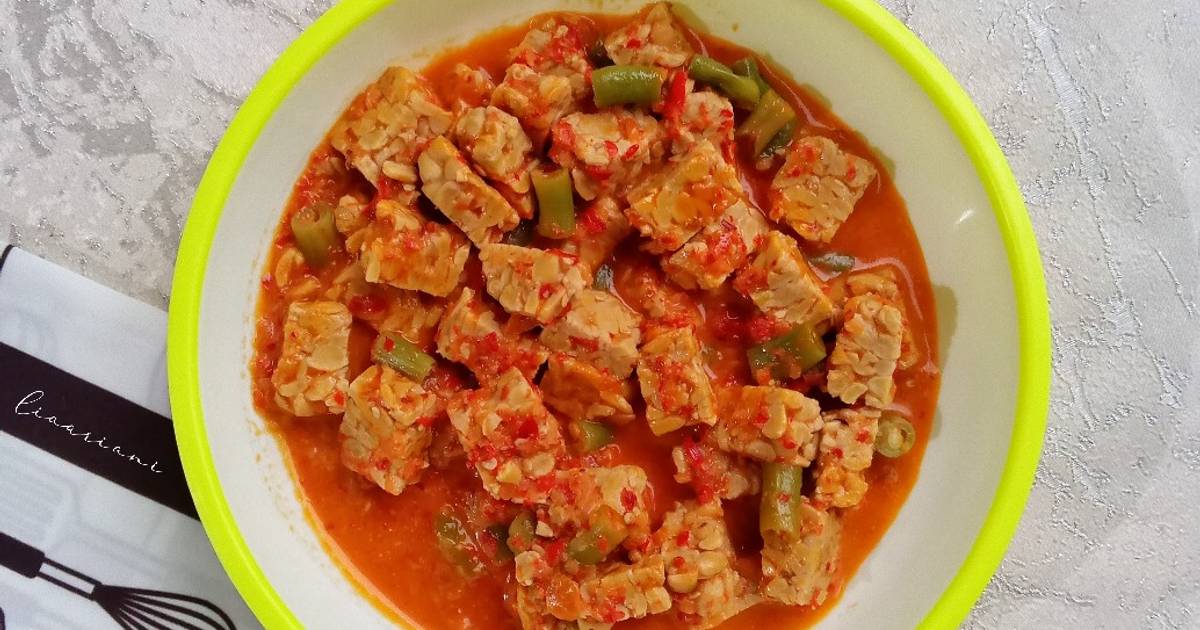 Resep Buncis Tempe Masak Merah Santan oleh Lia Ariani - Cookpad