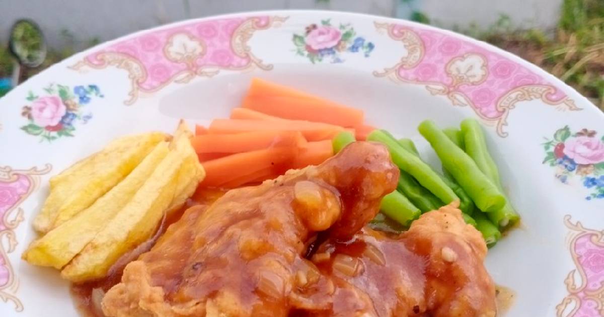 Resep Steak ayam ala resto oleh Ningsi Arianti - Cookpad