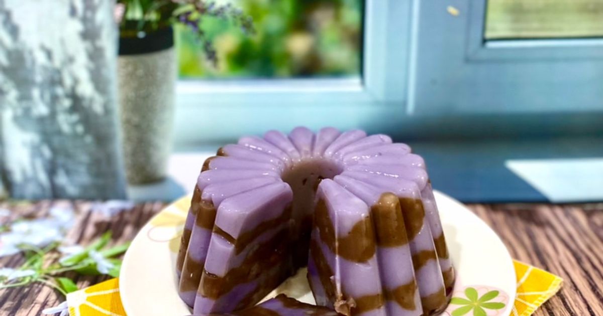 Resep Choco & Taro Hunkwe Pudding oleh Dapur Loli😋 - Cookpad