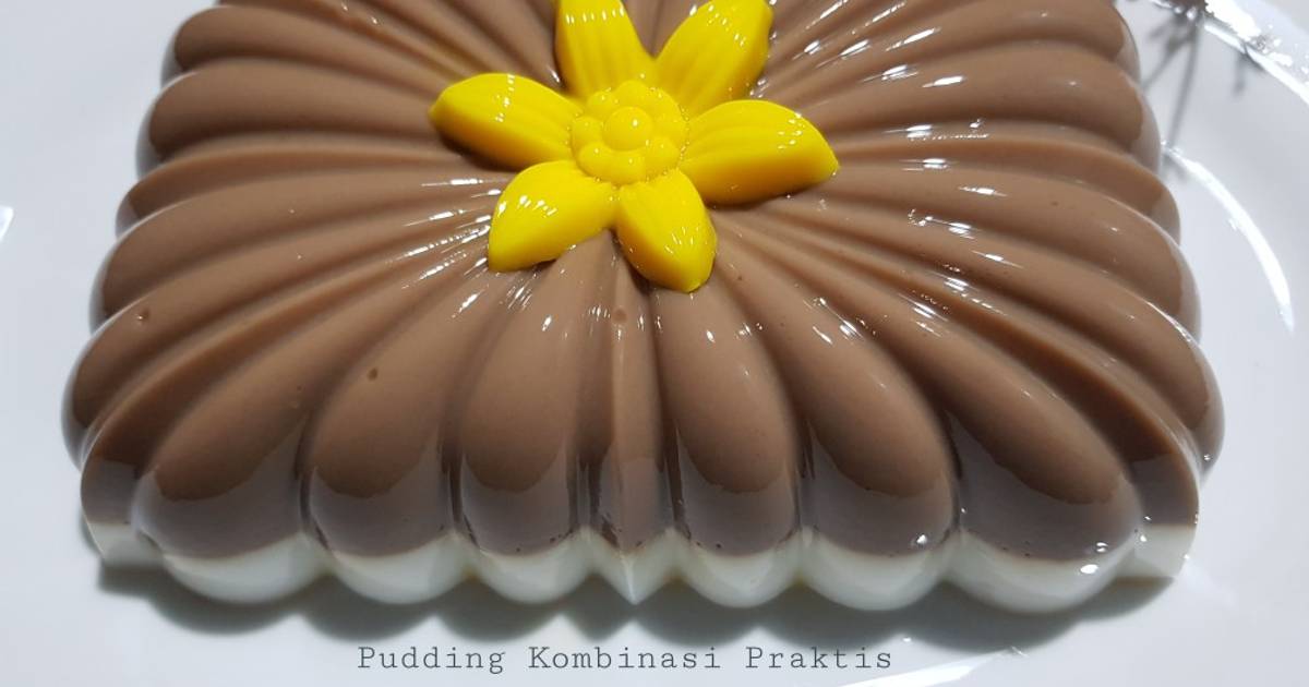 Resep Puding Lapis Kombinasi Praktis oleh Lina Bachry - Cookpad