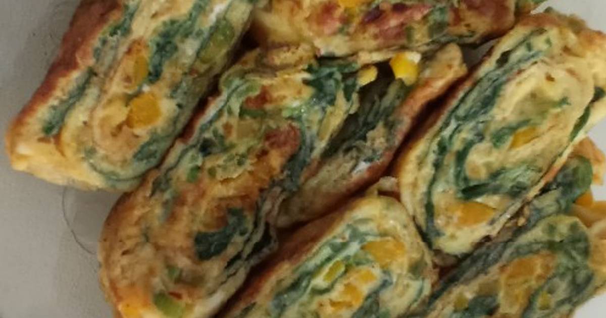 Resep Telor Gulung Bayam oleh MJ Kitchen - Cookpad