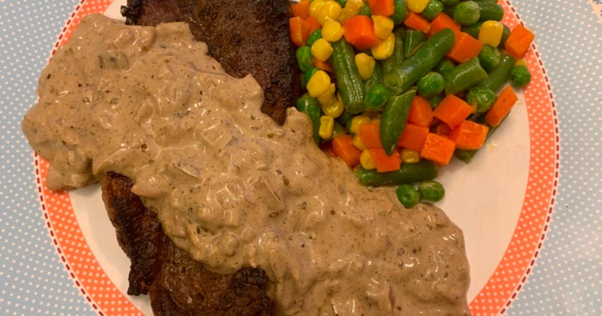 Resep Sirloin Steak And Creamy Mushroom Sauce Oleh Nala Cookpad