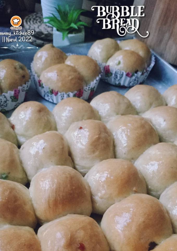 Resipi Bubble bread (sukatan cawan) oleh mamy_kitchen89 - Cookpad
