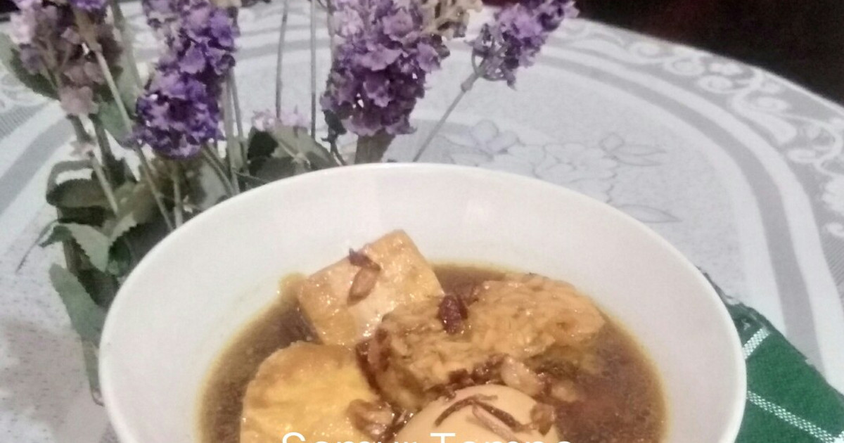 Resep Semur Tempe Tahu Telur oleh Tamakiaso Le - Cookpad