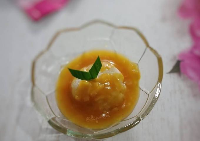 Resep Ketan saus kinca durian (durian terenak dari putussibau) oleh ...