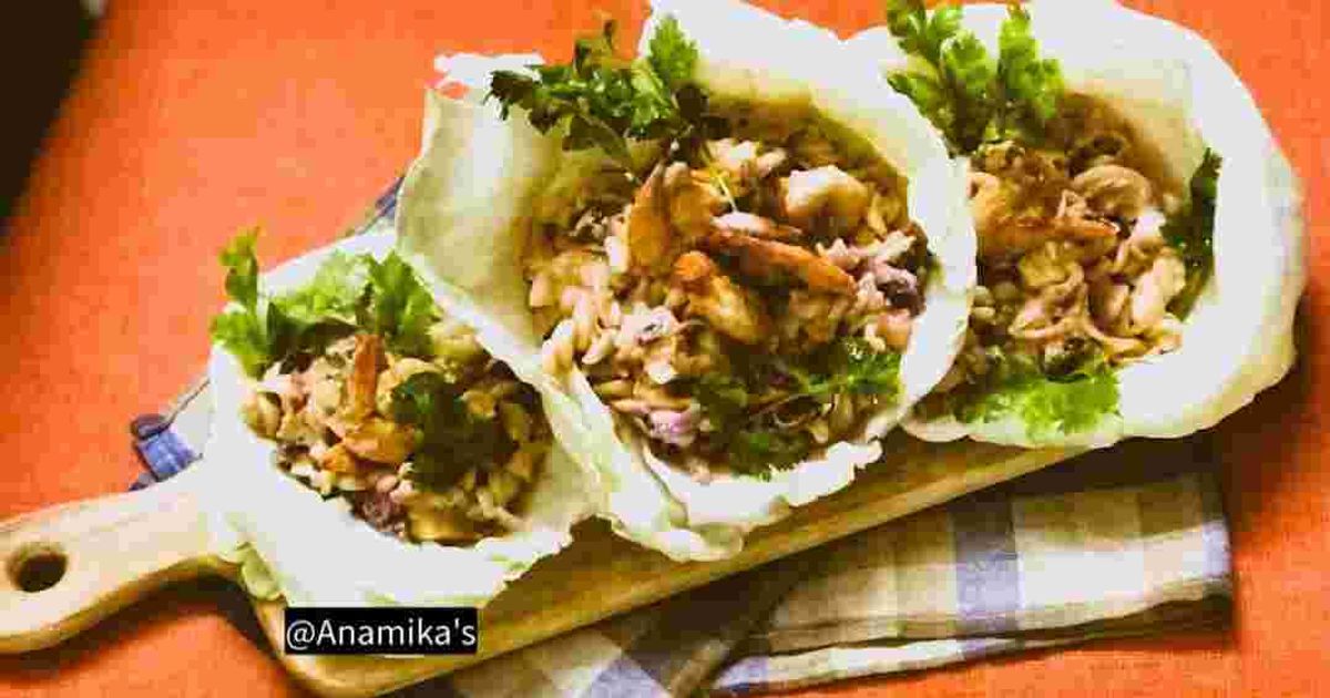 Hawaiian Style: Cheesy Garlic Macaroni Shrimps 🍤 Salad (Cold Salad) Recipe by Anamika Banerjee ...