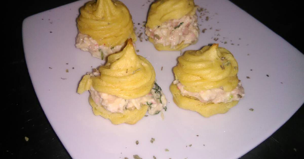 Repollas Rellenas de paté de mariscos Receta de Luis Mendez- Cookpad