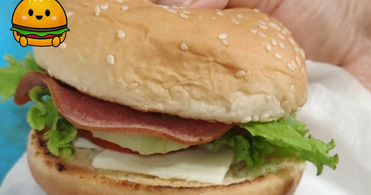 Resep Hamburger Simple, bekal anak sekolah 🍔🍔🍔🍔🍔 oleh Bundadari - Cookpad
