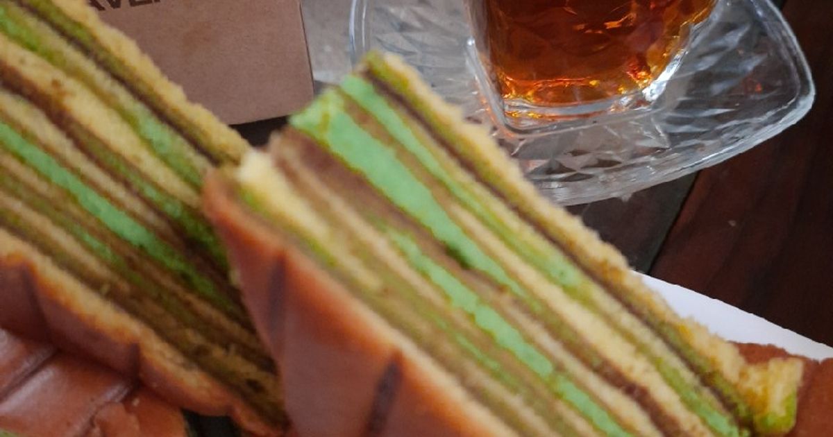 Resep Cake Lapis Susu Pandan oleh Andriyani - Cookpad