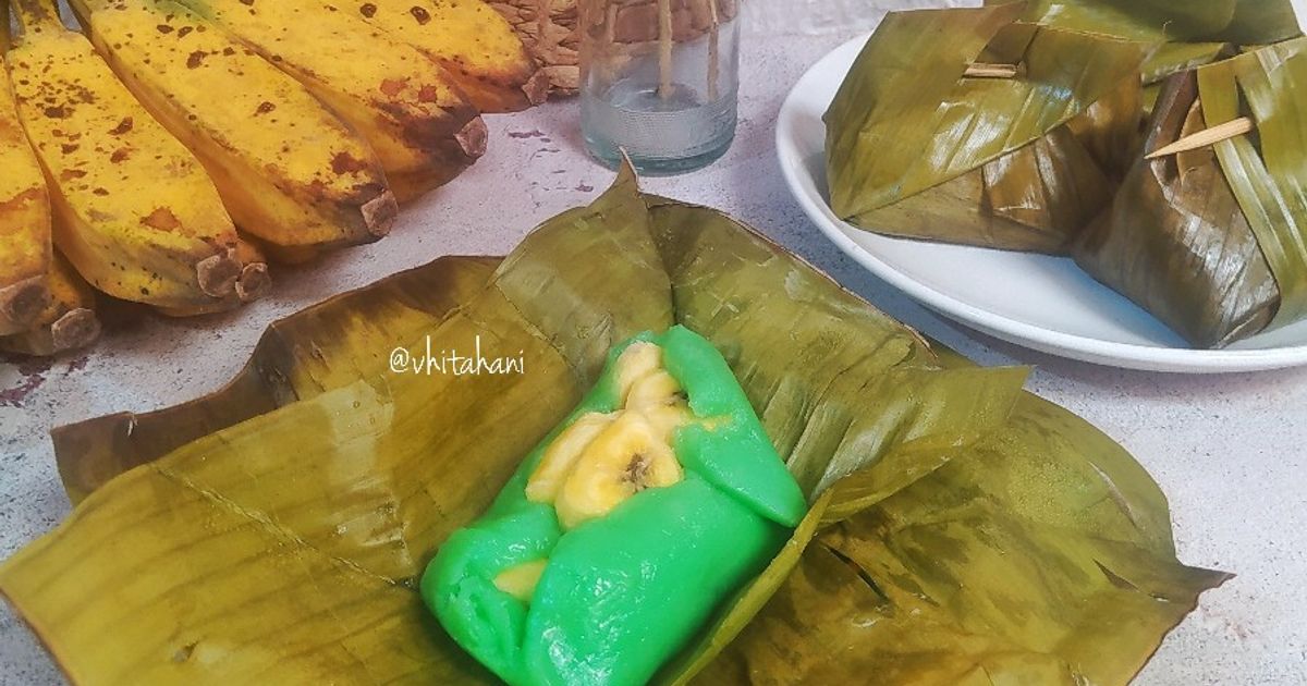 Resep Bongko Pandan Pisang Kepok oleh Ifa Hanifah - Cookpad